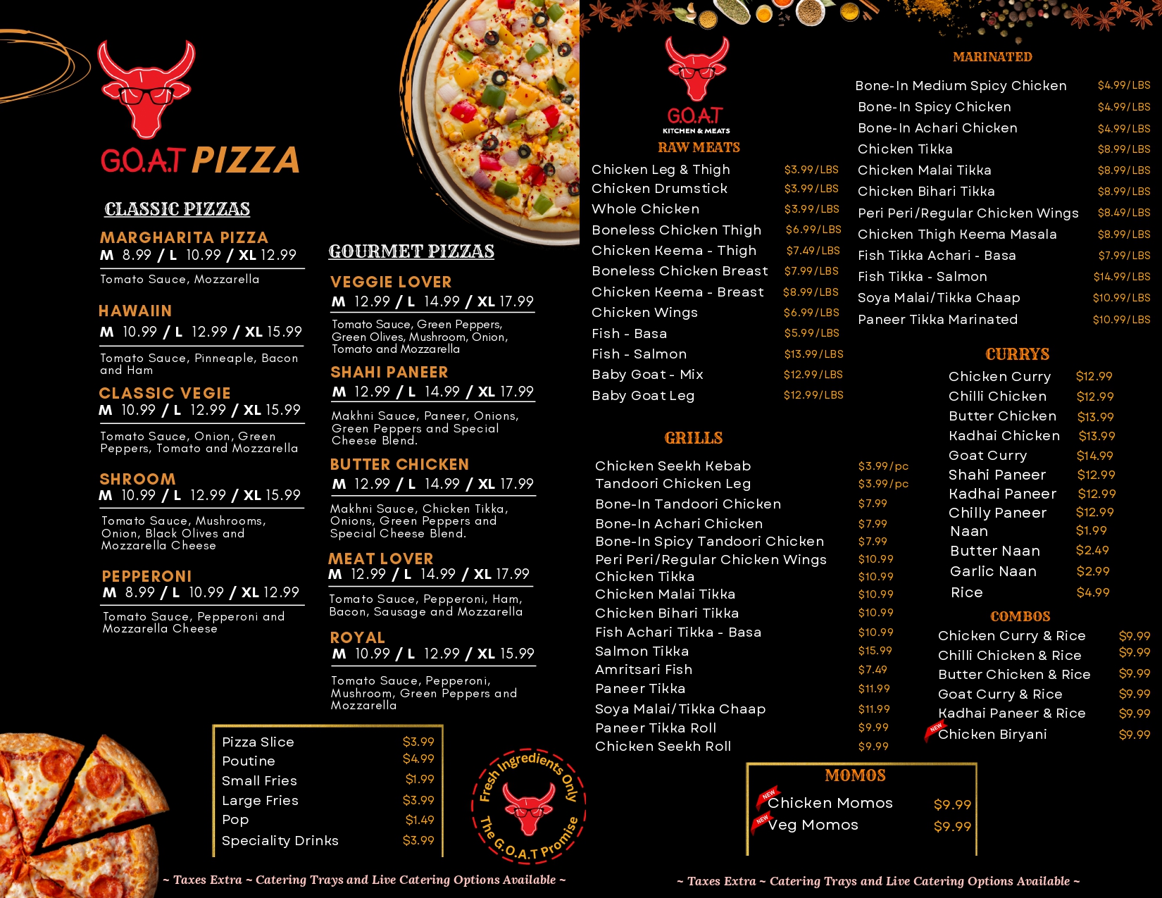 Menu – Goat Kitchen and Meats